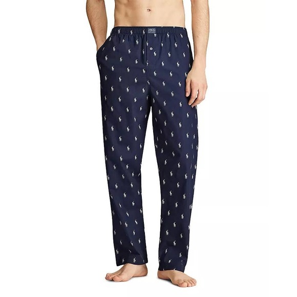 Polo Ralph Lauren | Pants | Polo Ralph Lauren Large Allover Pony Print Pajama Pants Navy With ...
